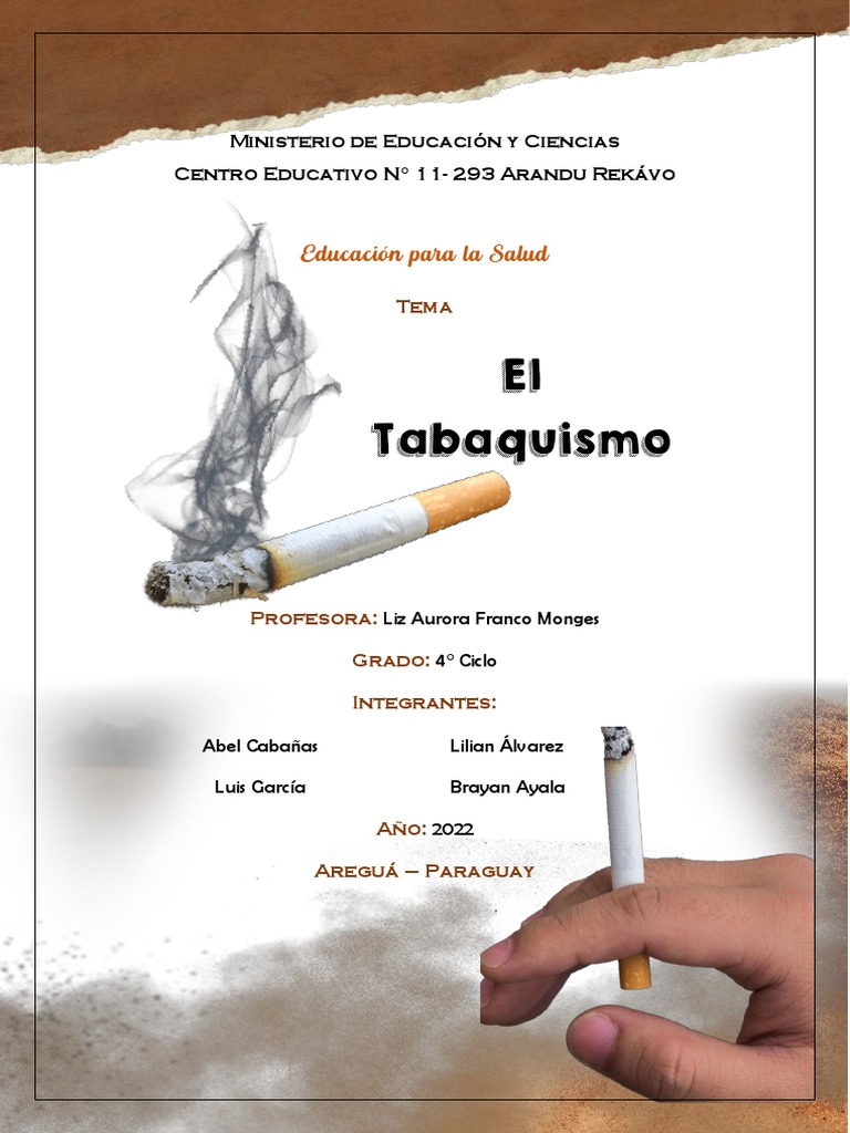 Tabaquismo Trabajo Completo | PDF | Nicotina | Fumar tabaco