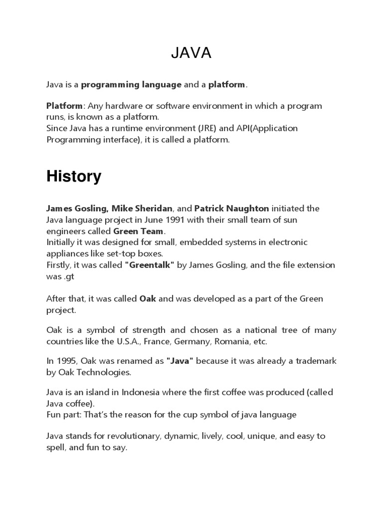 Core Java Notes | PDF | Java Virtual Machine | Java (Software Platform)