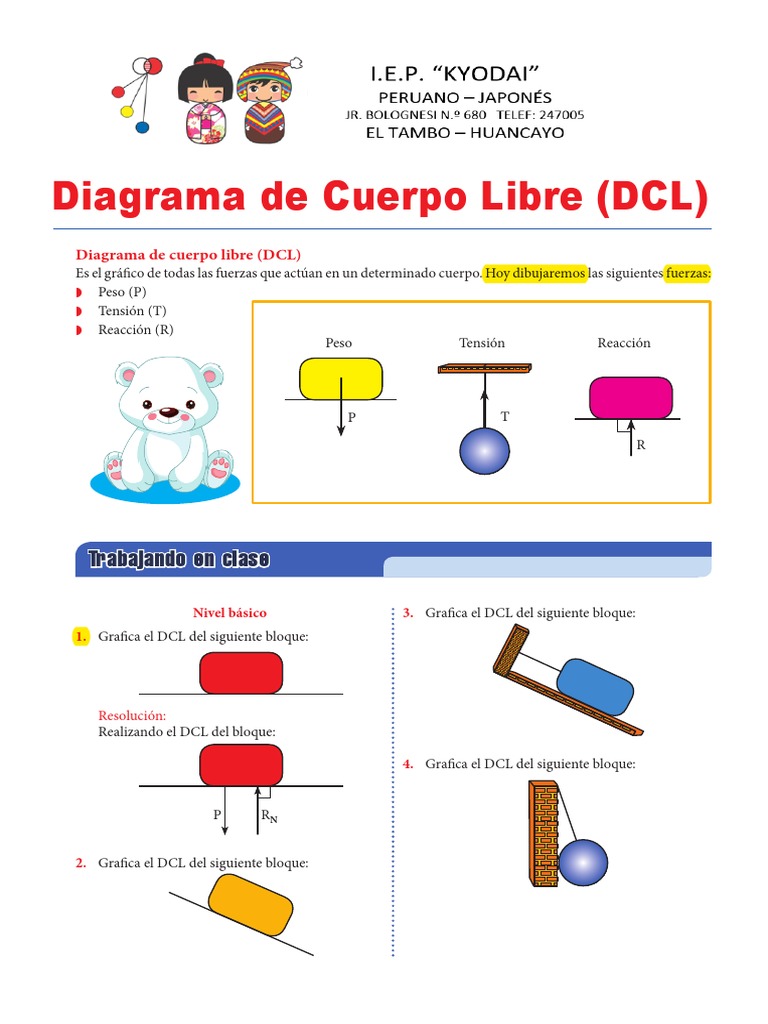 Diagrama de Cuerpo Libre DCL | PDF