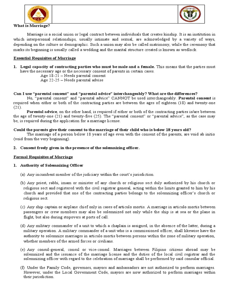 Crim 5 (Part 5) | PDF | Marriage | Consul (Representative)