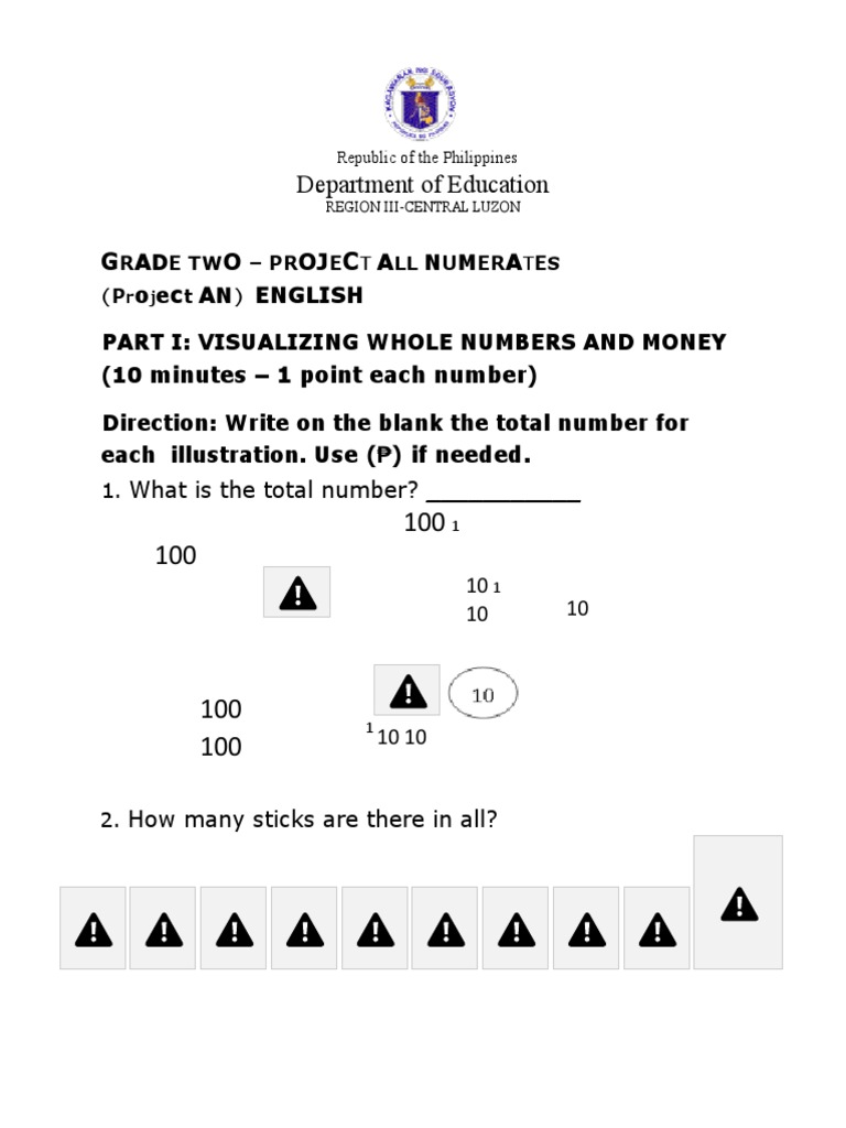 Grade 2 Project An Assessment Tool (Post Test-English) | PDF | Foreign ...