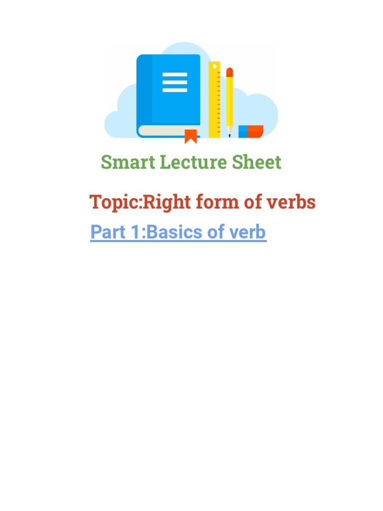 Right Form of Verbs | PDF