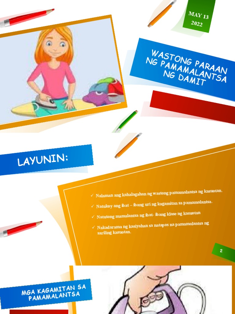 Wastong Paraan NG Pamamalantsa NG Damit | PDF