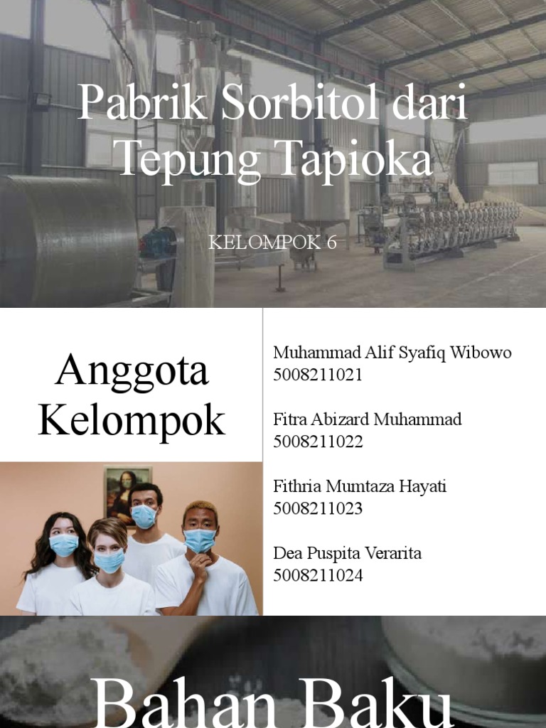 Proses Pembuatan Sorbitol dari Tapioka | PDF