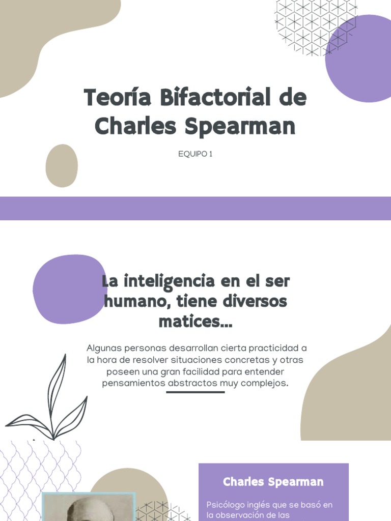 Teoría Bifactorial | PDF | Inteligencia | Cociente de inteligencia