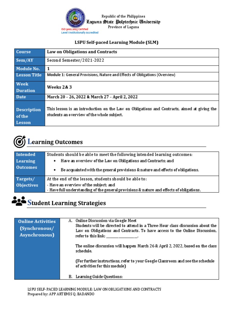 1st Module | Download Free PDF | Private Law | Justice