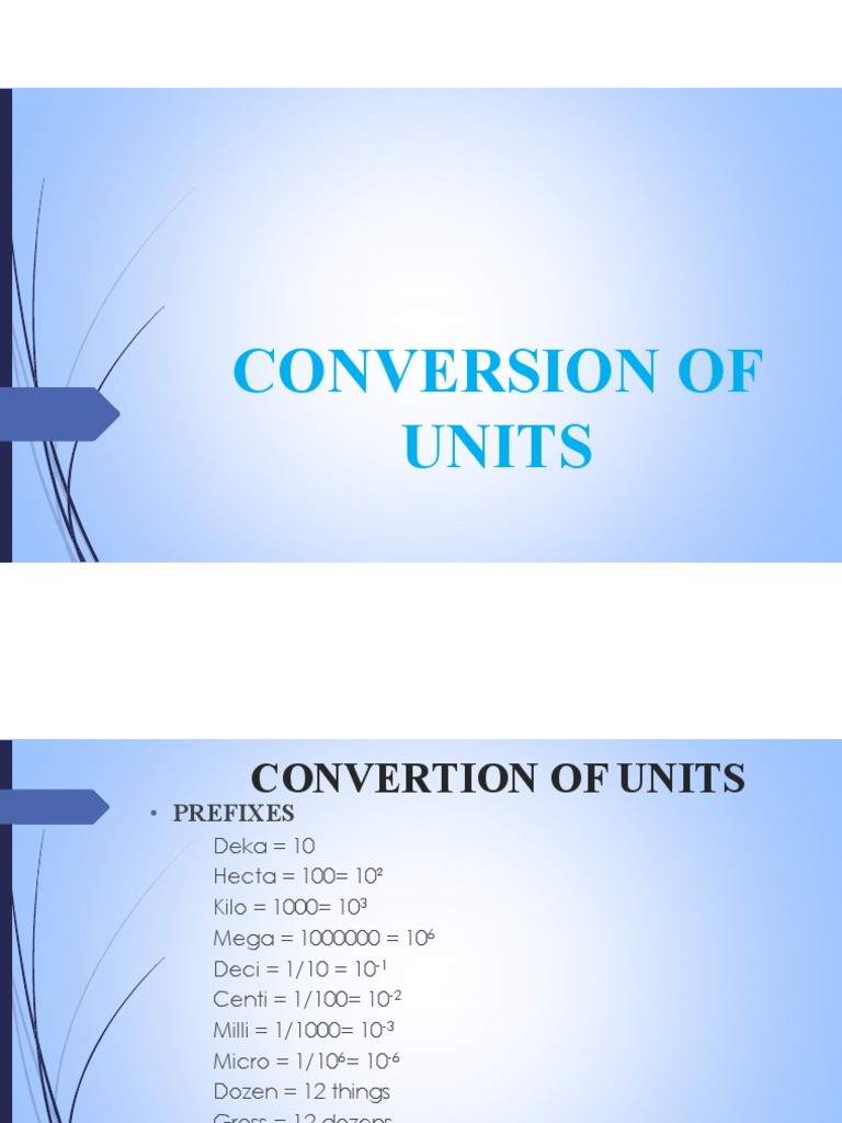 A Comprehensive Guide to Unit Conversions and Formulas | PDF