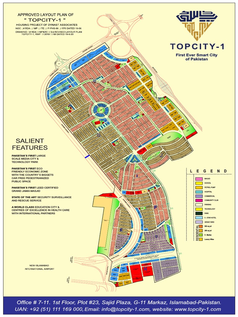 Top City Islamabad Overview Map | PDF