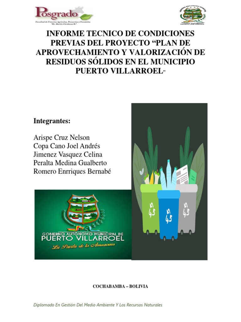ITCP Plan de VALORIZACIÓN DE RESIDUOS SÓLIDOS URBANOS | PDF | Residuos | Gestión de residuos
