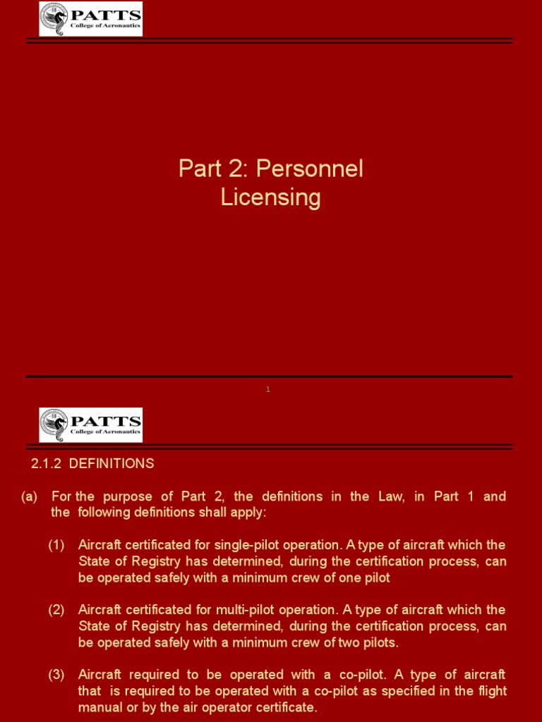 PCAR Part 2 | Download Free PDF | Flight Instructor | Instrument Flight ...