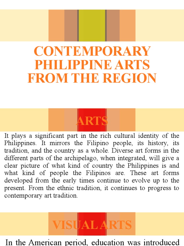 Lesson 1 Various Contemporary Art Forms and Their Practices From The Various Regions | PDF | The ...