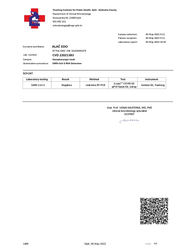 2022 05 06 - Nalaz 45 NAL22 21328 | PDF