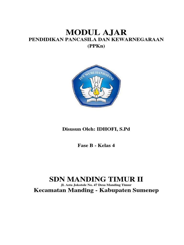 MODUL AJAR PKN Elemen Bhinneka Tunggal Ika TP 4.7 | PDF