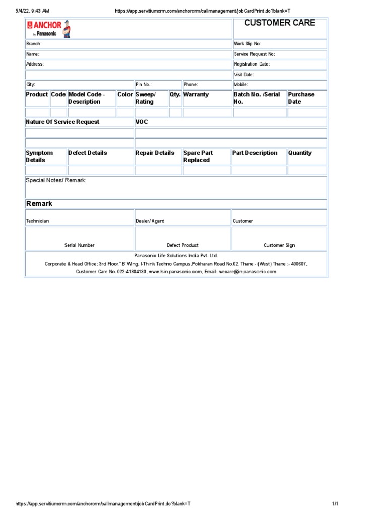 Job Sheet PDF | PDF | Service Industries