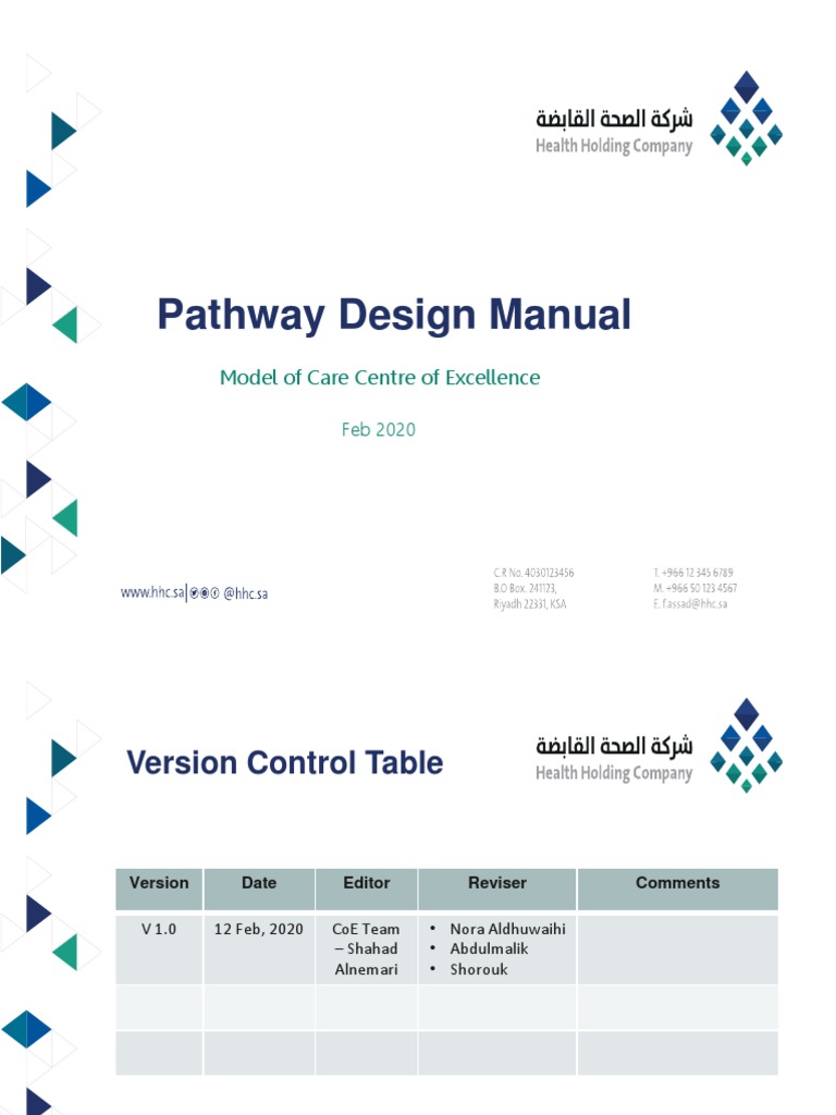 CoE - Pathway Design Manual V15 | PDF | Screening (Medicine) | Medical ...