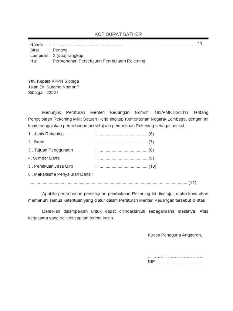 Persetujuan Pembukaan Rekening | PDF