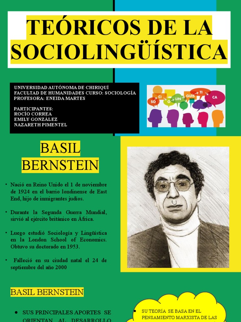Teóricos de La Sociolingüística | PDF | Sociolingüística | Lingüística