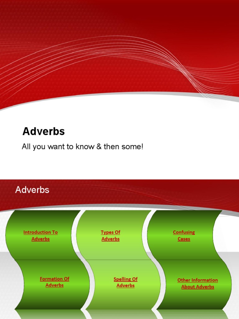 Adverbs | PDF | Adverb | Verb