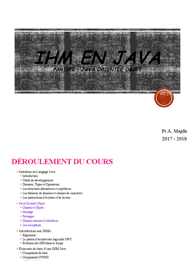 Introduction à la Programmation Java OOP | PDF | Classe (informatique) | Programmation