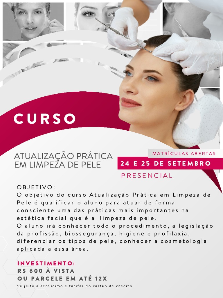 CURSO Limpeza de Pele | PDF
