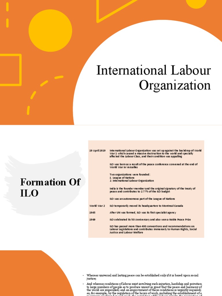 International Labour Organization | PDF | International Labour Organization | Labour Law