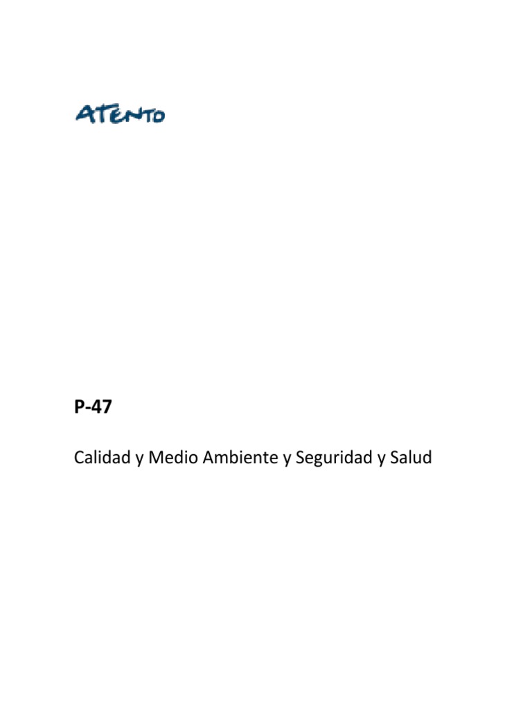 p47 Calidad y Medio Ambiente y Seguridad y Salud PDF | PDF | Calidad (comercial) | Valores