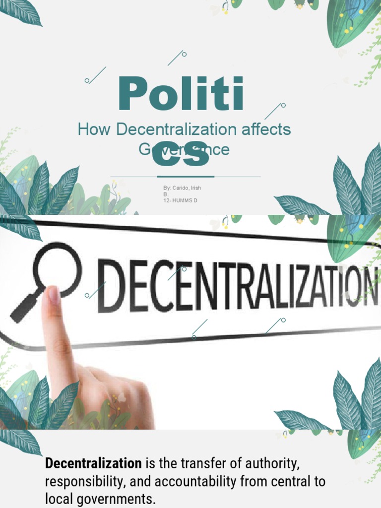 How Decentralization Affects Governance | PDF | Decentralization ...