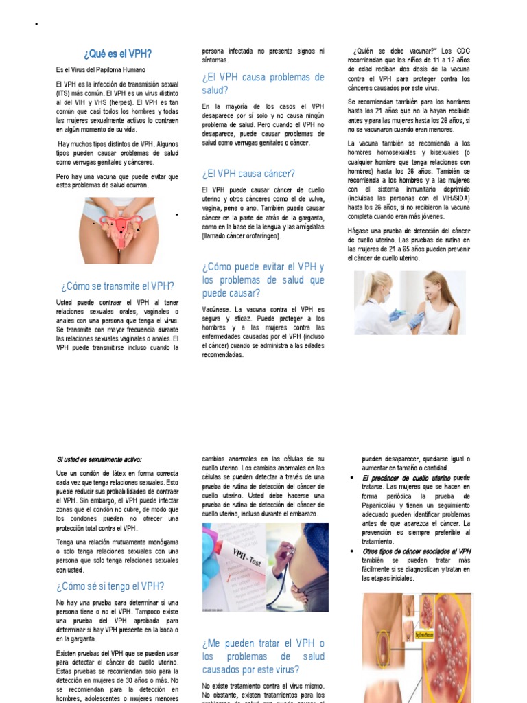 Información esencial sobre el VPH | PDF | Enfermedades virales ...