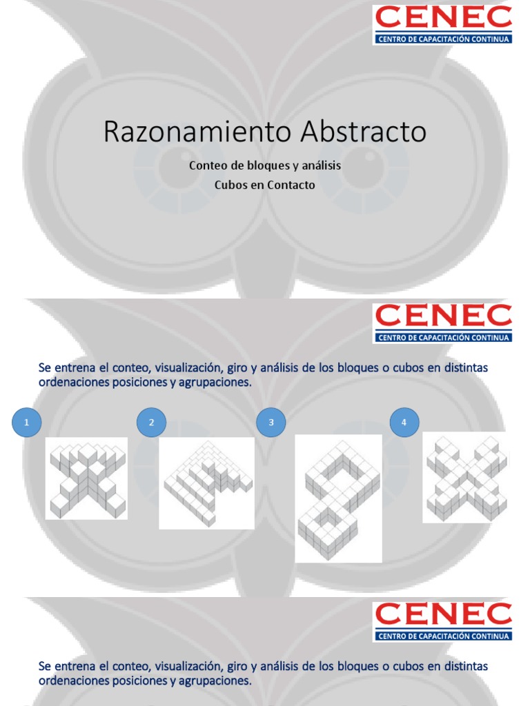 Ejercicios de Conteo de Cubos | PDF | Artes del Lenguaje y Comunicación