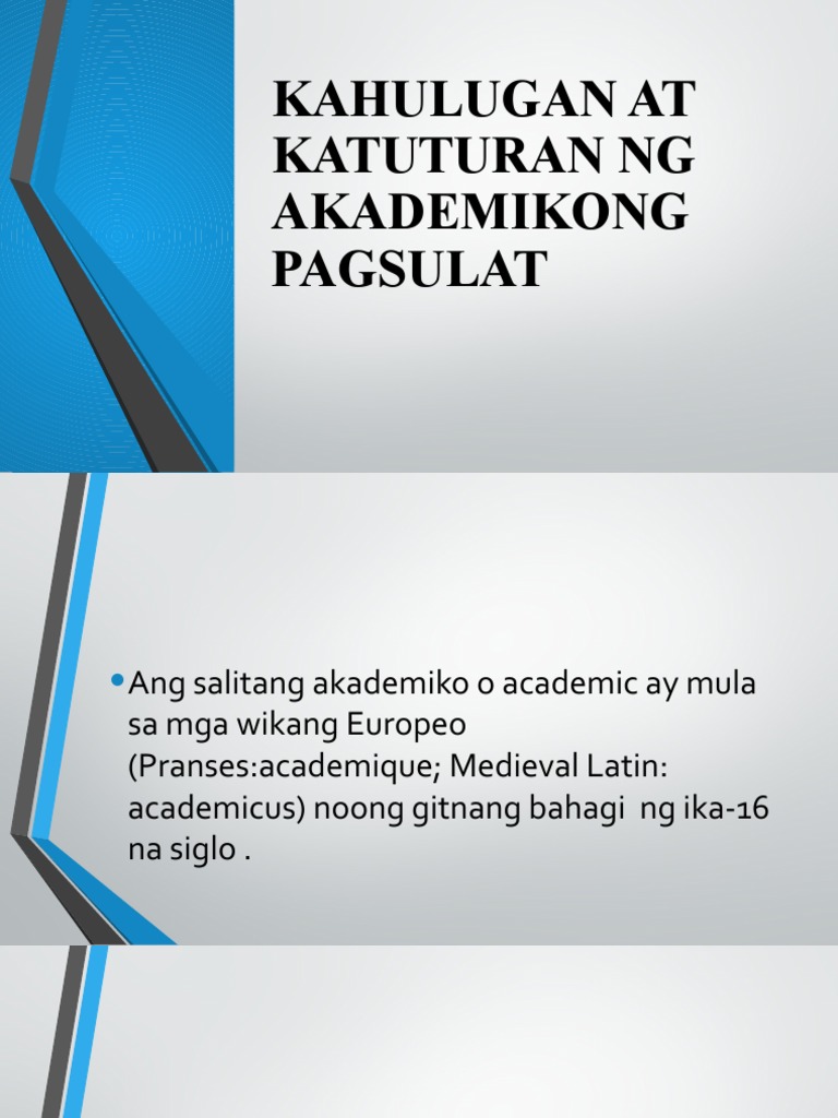 Aralin 2 Akademikong Pagsulat | PDF