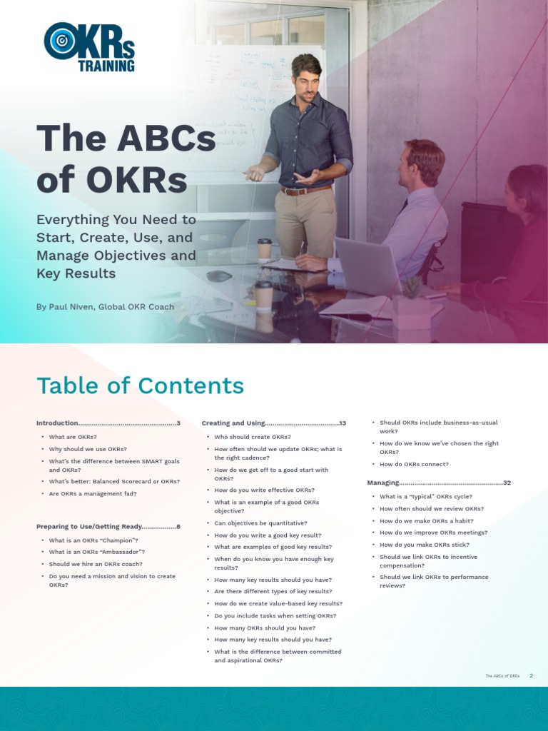The ABCs of OKRs | PDF | Goal | Goal Setting