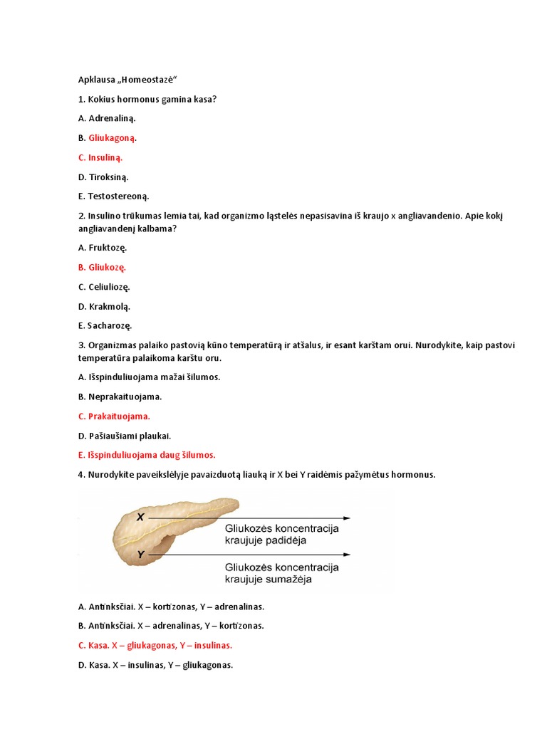 Apklausa Homeostazė | PDF