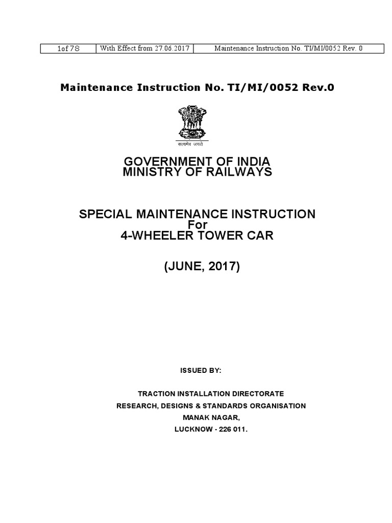 4-Wheeler Tower Car Maintenance Guide | PDF | Clutch | Turbocharger