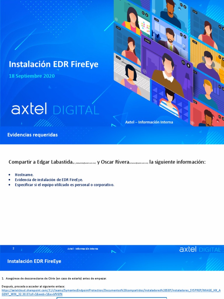 Guía de Instalación EDR FireEye | PDF | Arquitectura de Computadores | Plataformas de computación