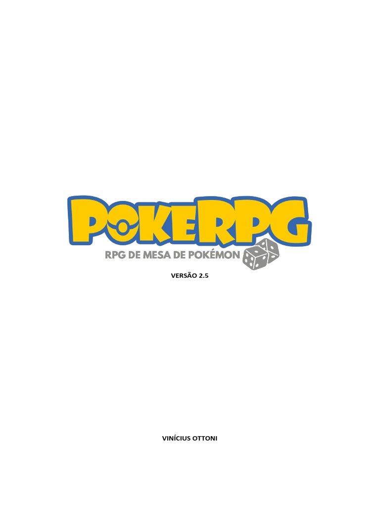 PKMRPG | PDF | Pokémon | Jogos de RPG