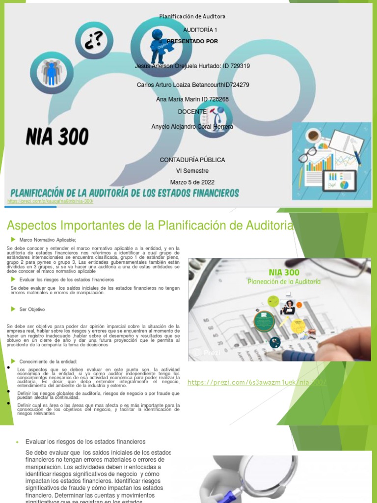 Actividad 5 Nia 300 | PDF | Auditoría | Contralor