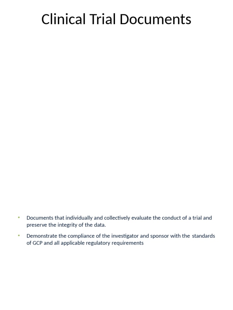 Essential Documents for Ensuring Ethical Conduct of Clinical Trials ...