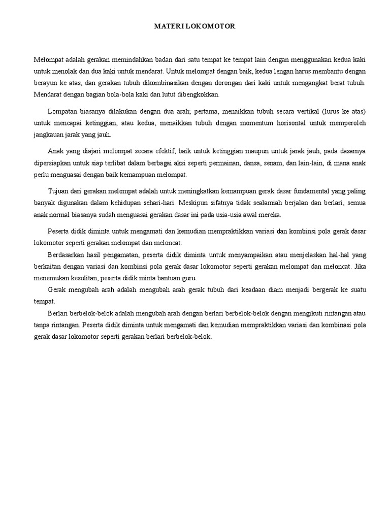 Melompat dan Meloncat | PDF