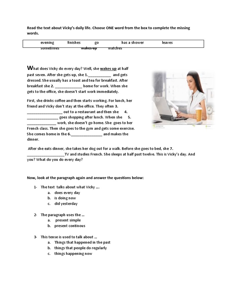 Present Simple Via Guided Discovery | PDF | Verb | Lunch