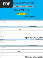 CS201 Final Term MCQs 2025 | PDF