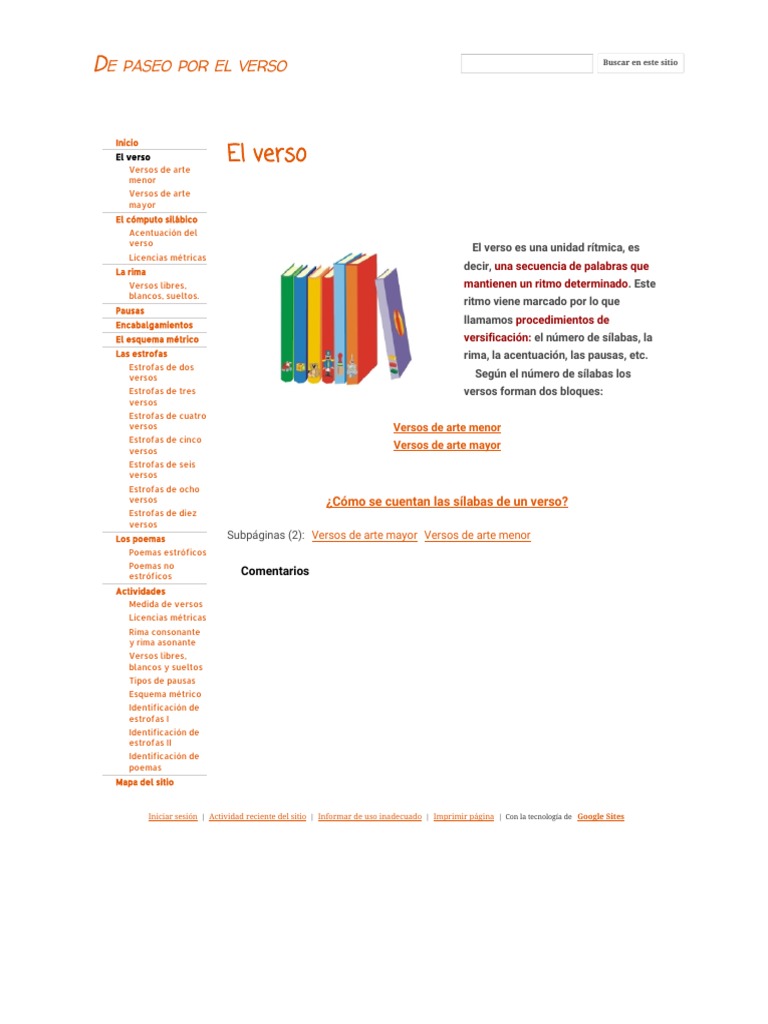 El Verso - de Paseo Por El Verso | PDF | Metro (poesía) | Poesía