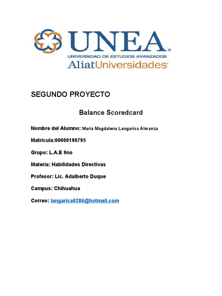 Segundo Proyecto de Habilidades Directivas | PDF | Calidad (comercial) | Business