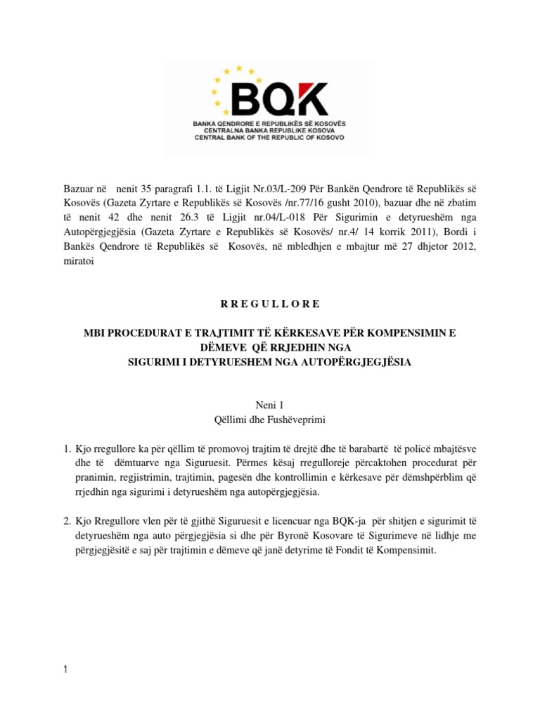 Rregullore Per Demet Jomateriale | PDF