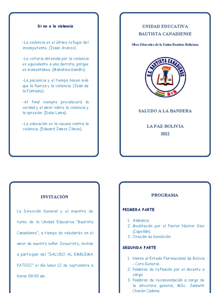programa saludo ala bandera | PDF