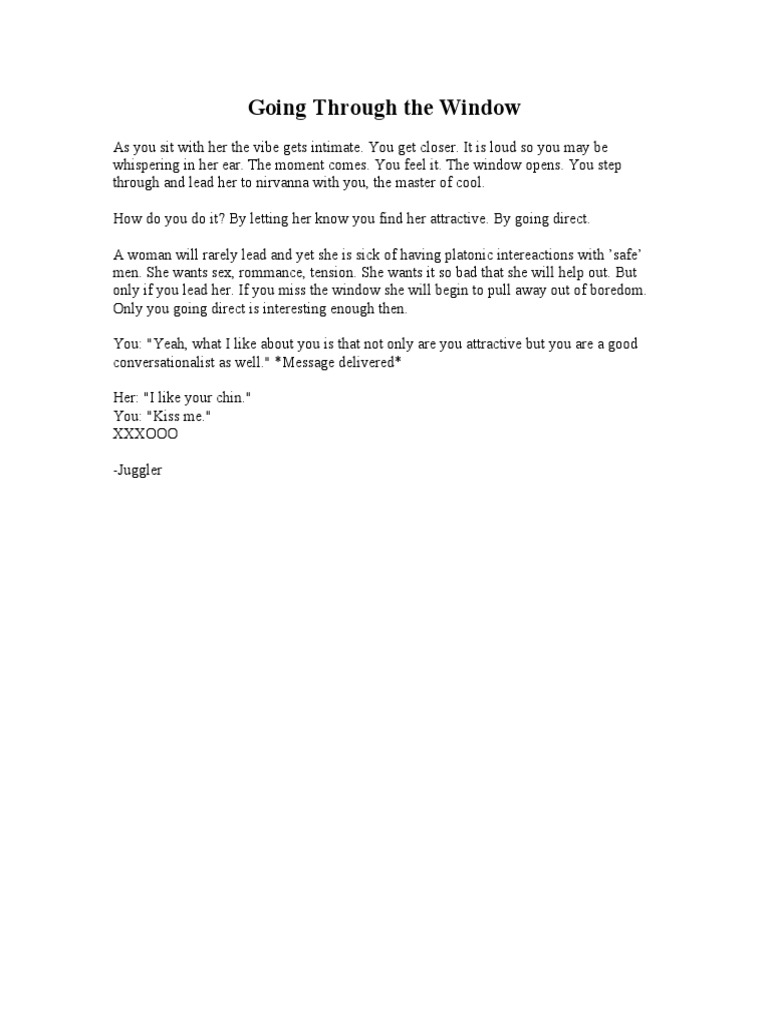 Going Through The Window | PDF | Mystery, Thriller & Crime Fiction