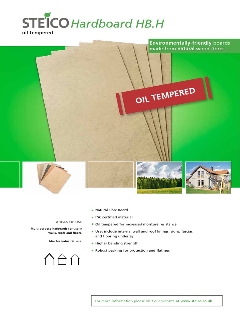 Properties of Oil Tempered Hardboard | PDF | Economic Sectors ...