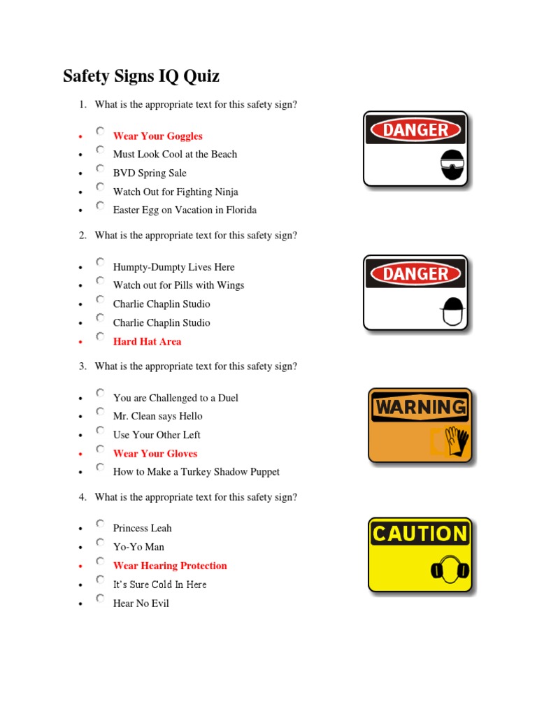 Safety Signages | PDF