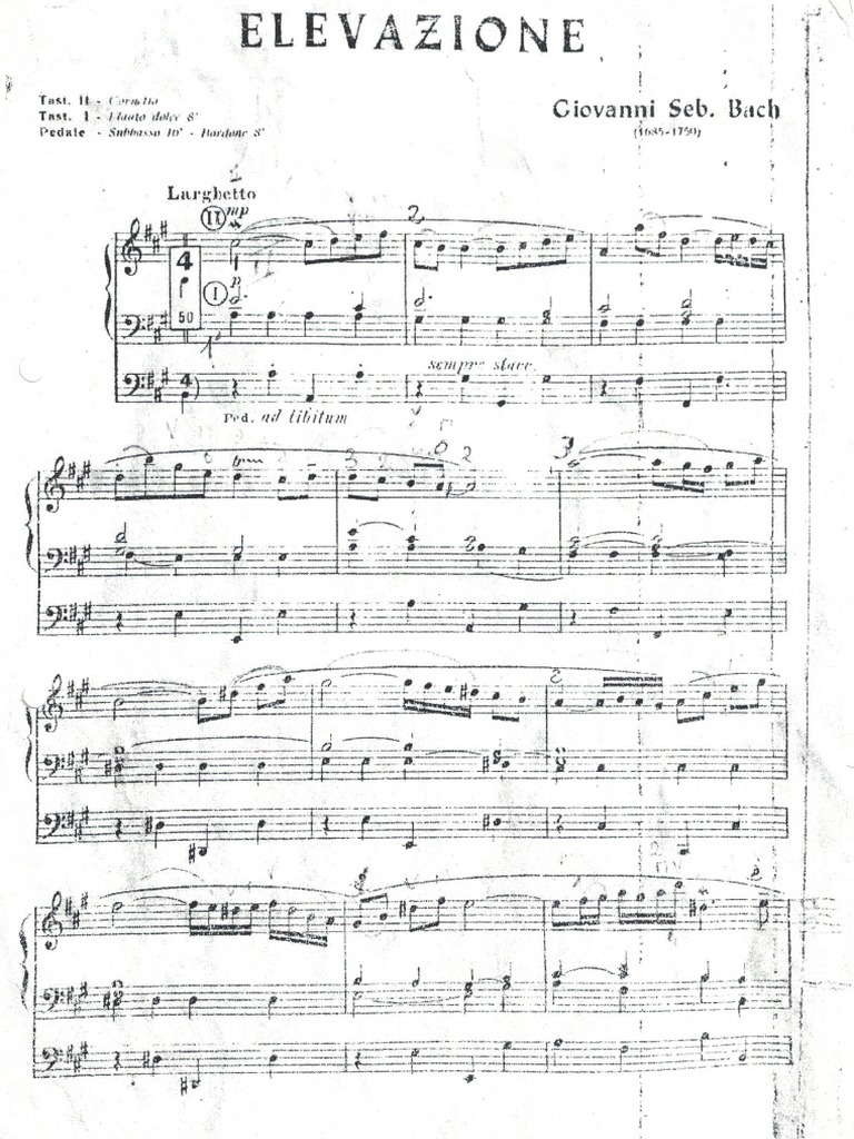 Elevazione - Bach | PDF