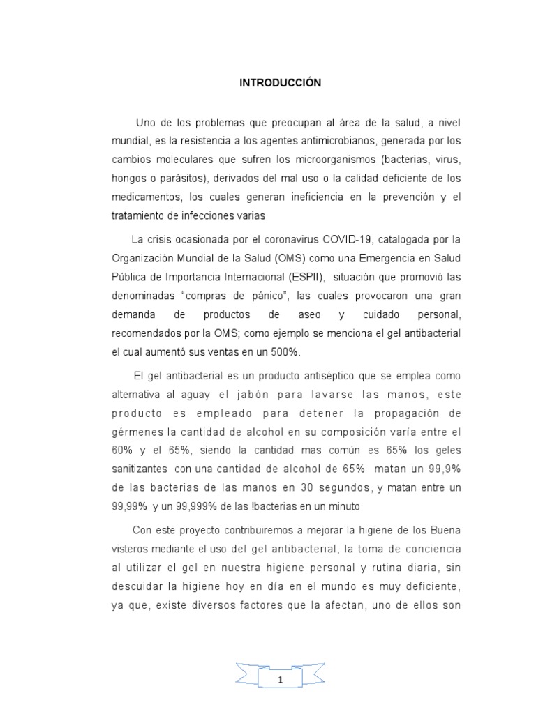 Proyecto Final Gel Canela | PDF | Cuestionario | Glicerol