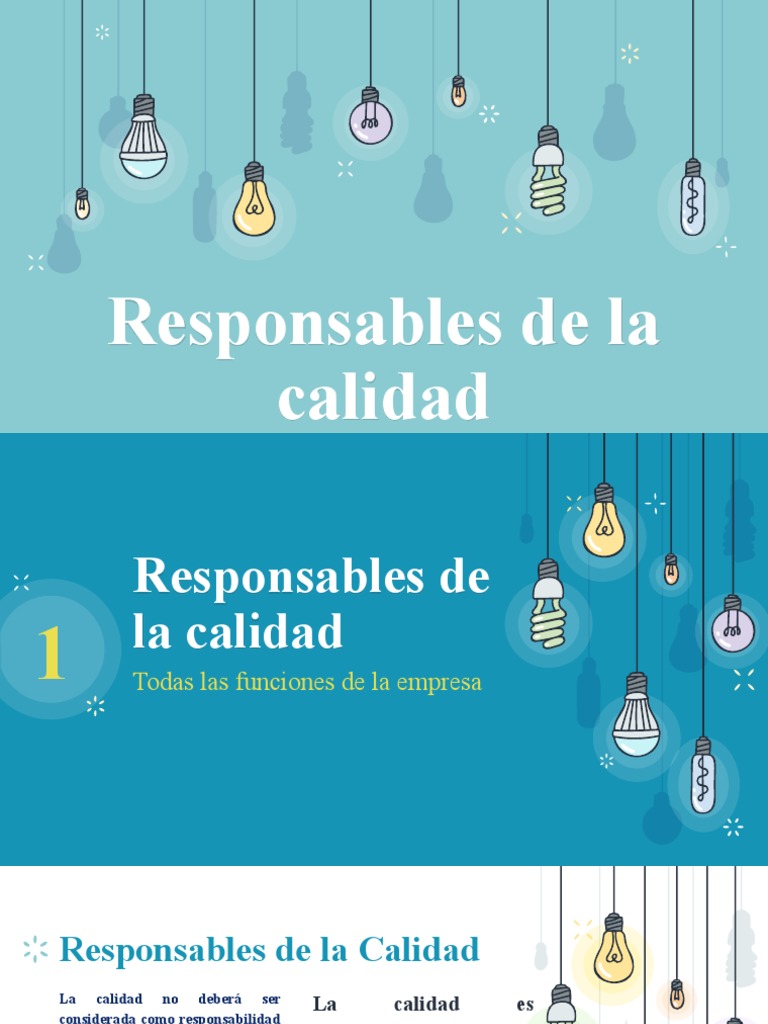 Responsables de La Calidad | PDF | Calidad (comercial) | Marketing